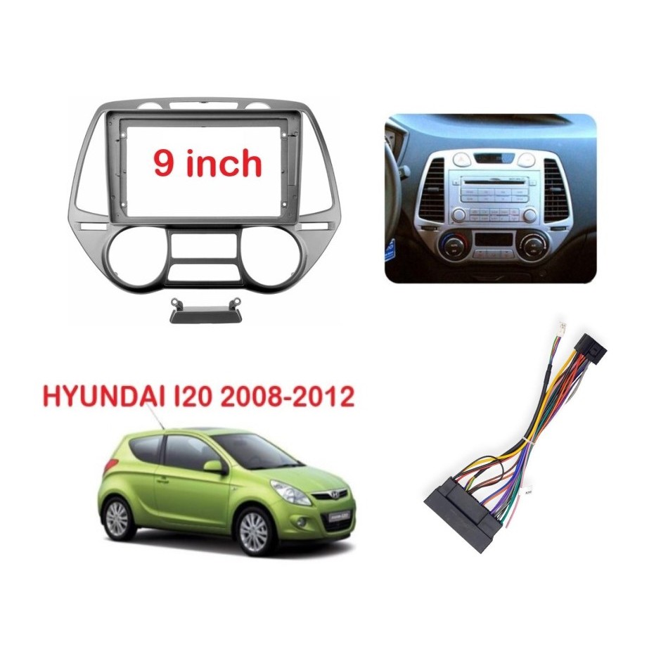 Jual Frame head unit android 9 inch HYUNDAI I20 i 20 2008 - 2011 auto ...