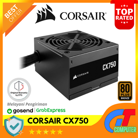 Jual CORSAIR CX Series CX750 – 750 Watt 80 PLUS Bronze ATX Power Supply | Shopee Indonesia
