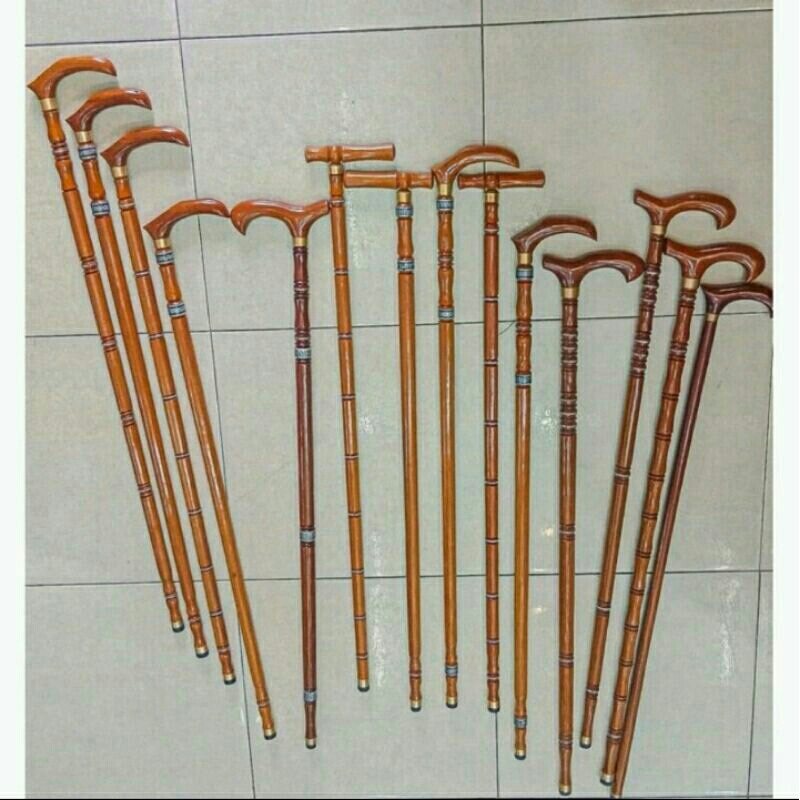 Jual Tongkat Kayu Kokka // Tongkat Kayu Ulin Timbul // Tongkat ...