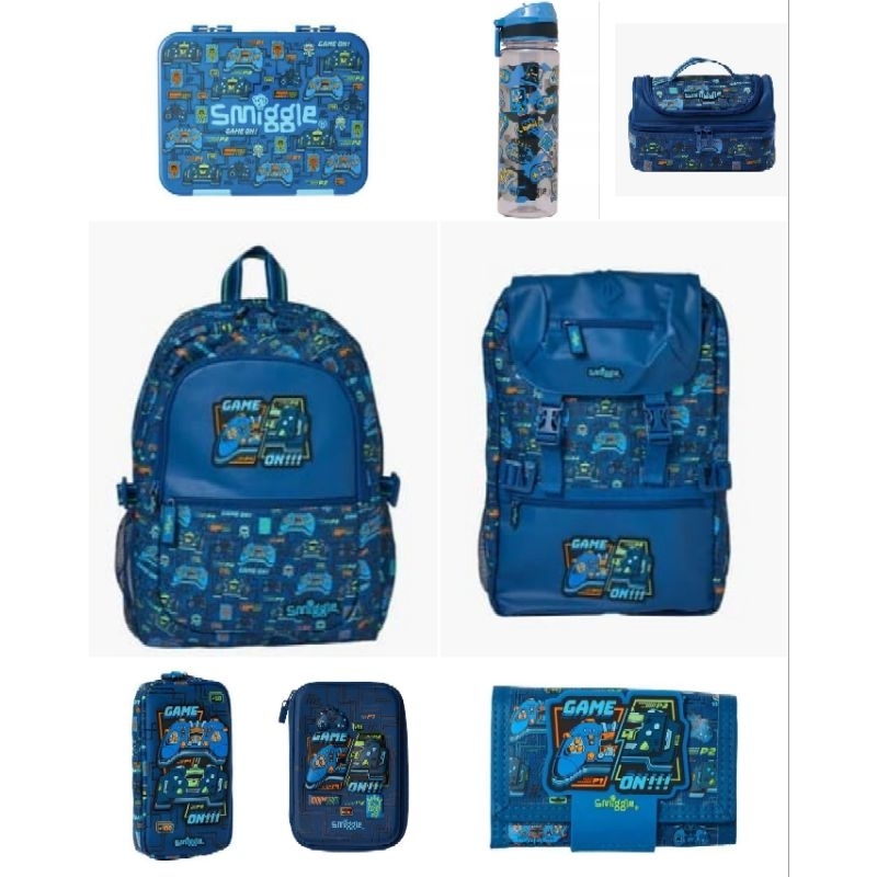 Jual Smiggle GAME ON Set (Backpack, Pencil case, Lunchbox, Lunchbag ...