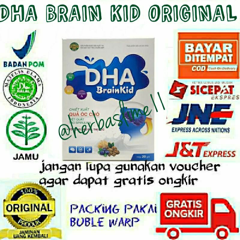 Jual DHA BRAIN KIDS ASLI ORIGINAL DHA BRAIN KID NUTRISI VITAMIN OTAK ...