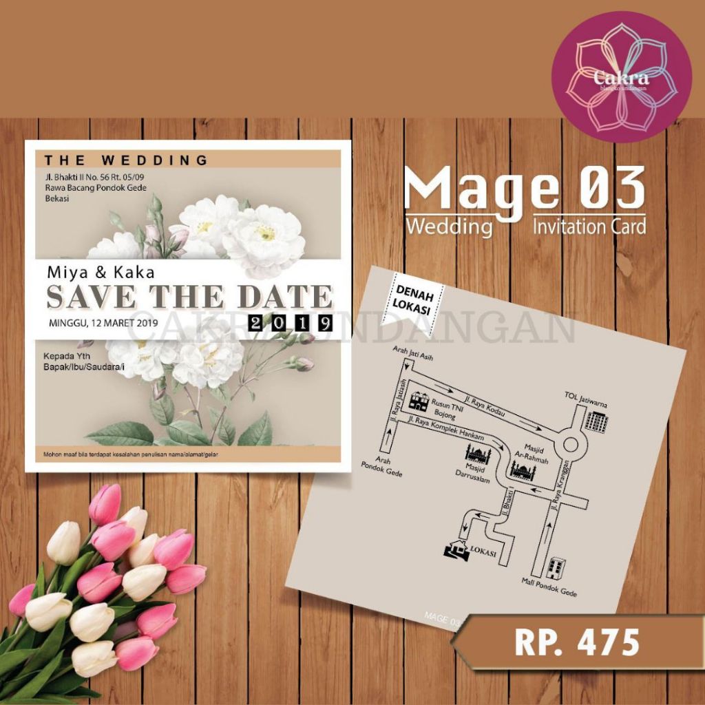 Jual Mage 03 Blangko Undangan Pernikahan CAKRA | Shopee Indonesia