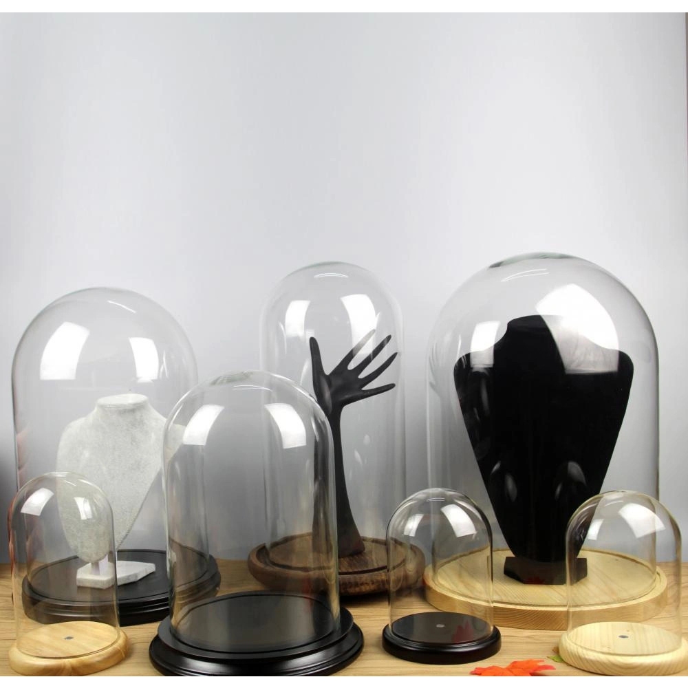 Jual Glass Dome Display Kaca Kubah Bunga Miniatur Figura Pajangan ...