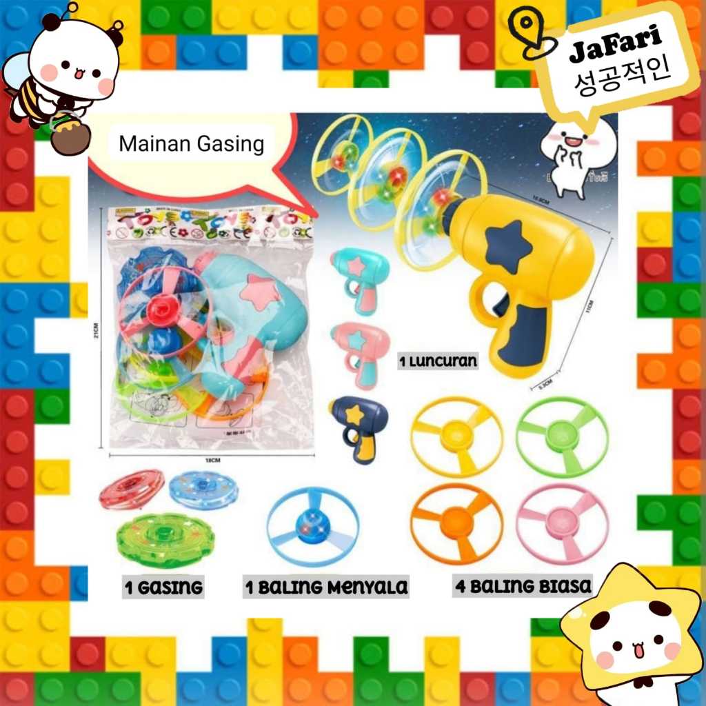 Jual Set Pistol gasing dan baling-baling LED | Mainan Gasing ...