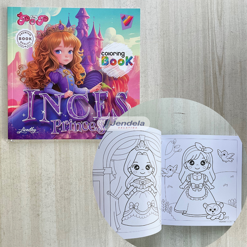 Jual Buku Mewarnai Unicorn, Mermaid, Princess, DIno & Buku Mewarnai ...