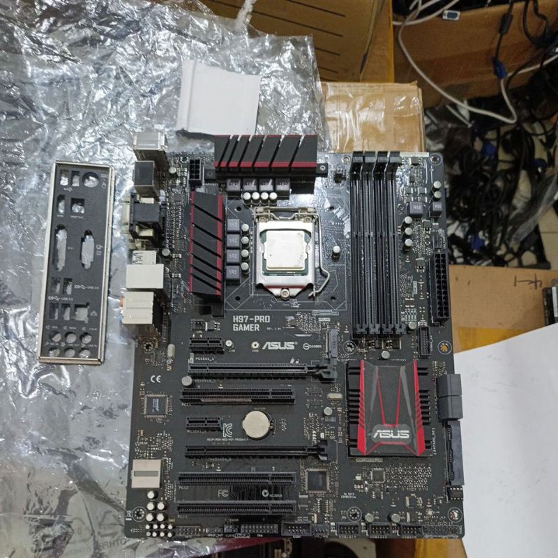 Jual mainboard asus h97 pro gamer DDR3 + procsesor core i7-4790k ...