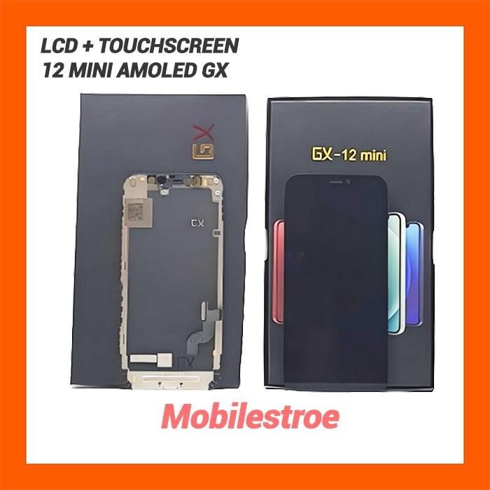 Jual LCD + TOUCHSCREEN IP 12 MINI AMOLED (MERK GX) | Shopee Indonesia