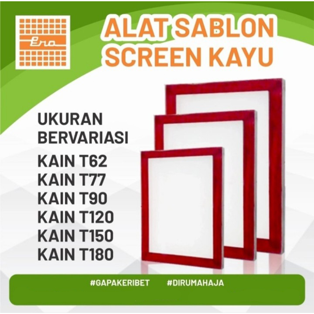Jual SCREEN SABLON KAYU COMPLETE T120 | Shopee Indonesia