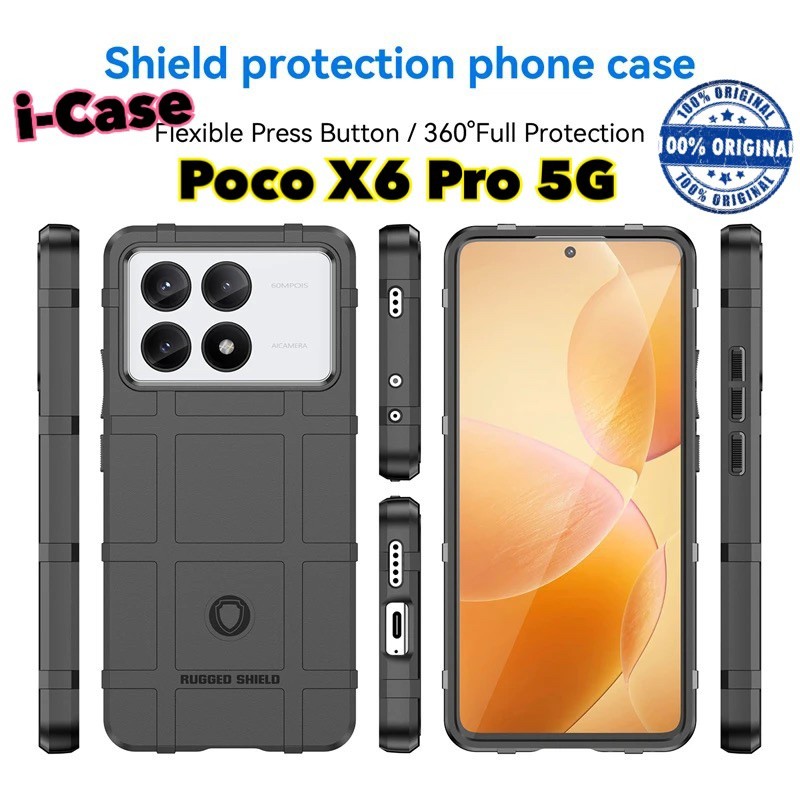 Jual Shield Case Poco X6 Pro 5G casing cover armor Xiaomi PocoX6 PRO ...