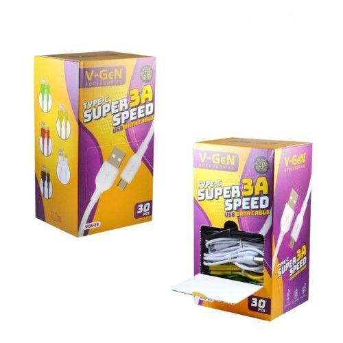 Jual KABEL DATA V-GEN VCB-29 | TYPE-C (BOX 30PCS) | Shopee Indonesia