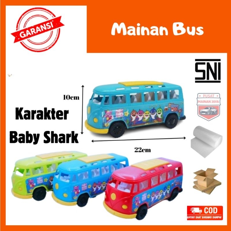 Jual Mainan mobil happy bus shark bis baby shark oct5330 | Shopee Indonesia