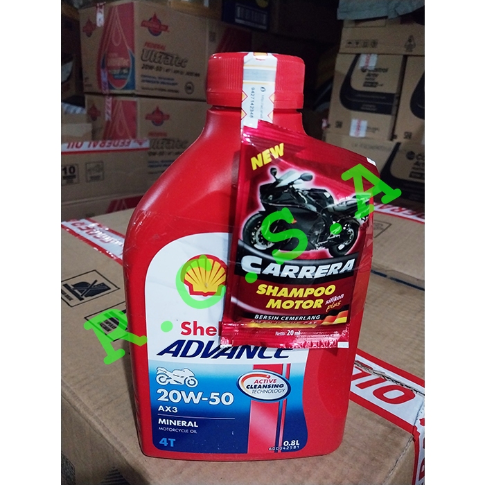 Jual OLI SHELL ADVANCE AX3 0,8 LITER ORIGINAL | Shopee Indonesia