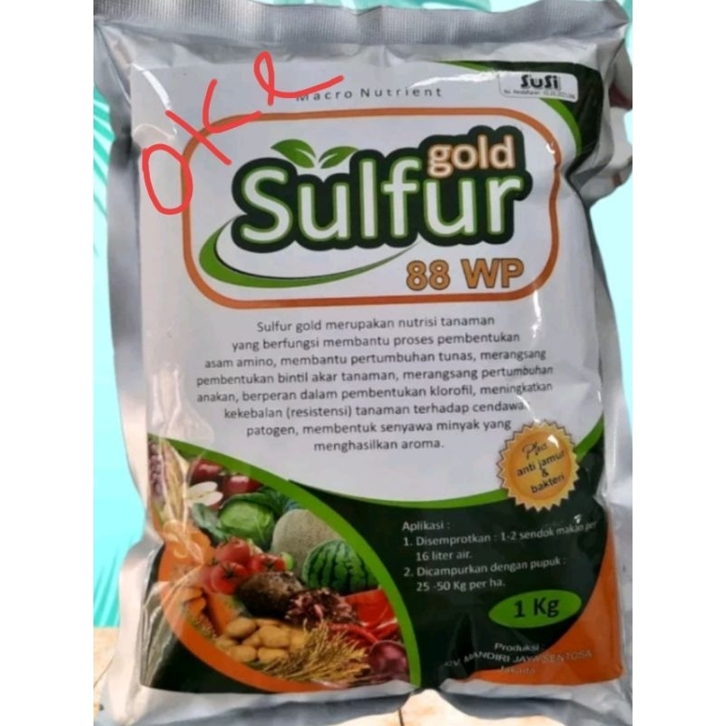Jual Pupuk Nutrisi Sulfur Gold 1kg | Shopee Indonesia