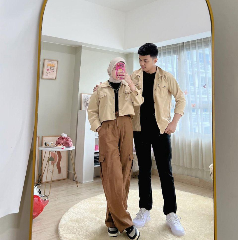Jual Kemeja Semi Parka Original Couple Top - Jaket Semi Parka Outer ...
