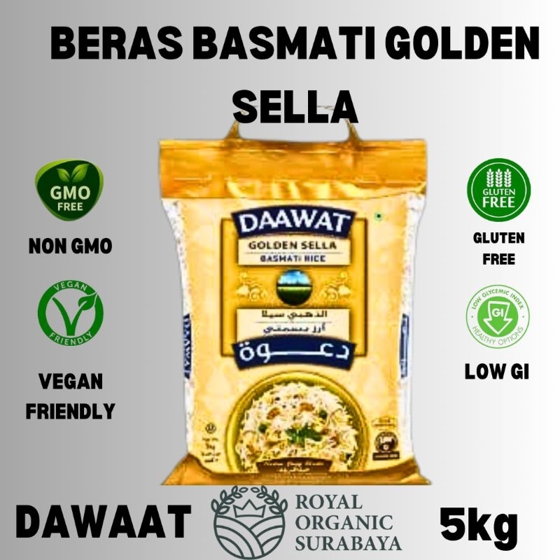 Jual Daawat Basmati Golden Sella, Rendah IG, Beras Basmati, Cocok untuk ...