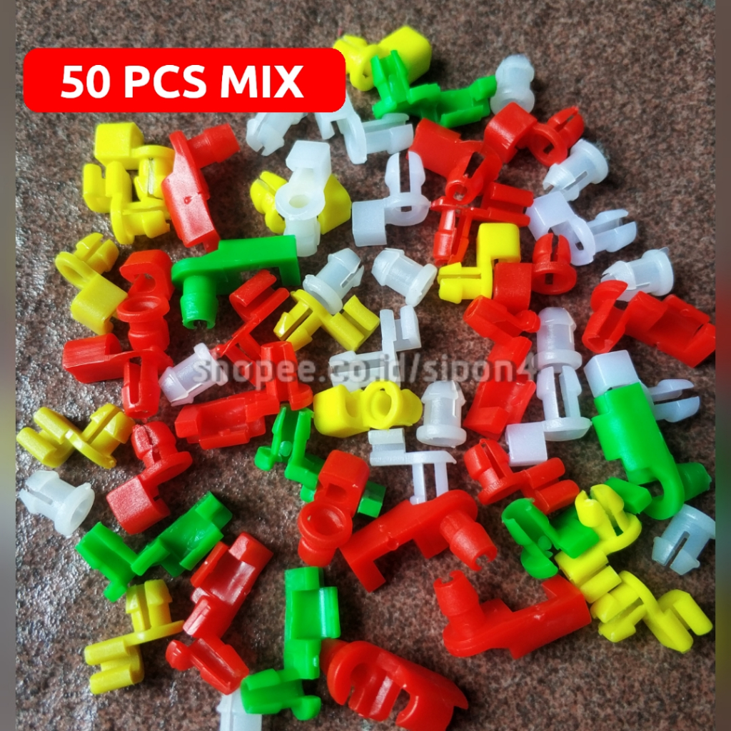 Jual [BISA COD] 50 PCS MIX Klip Kancing Door Lock Handle Pintu Mobil ...