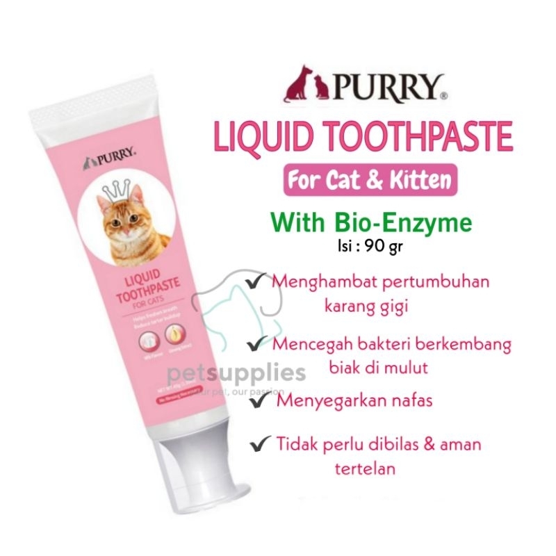 Jual Odol Kucing Pasta Gigi Kucing PURRY TOOTHPASTE For Cat and Kitten ...