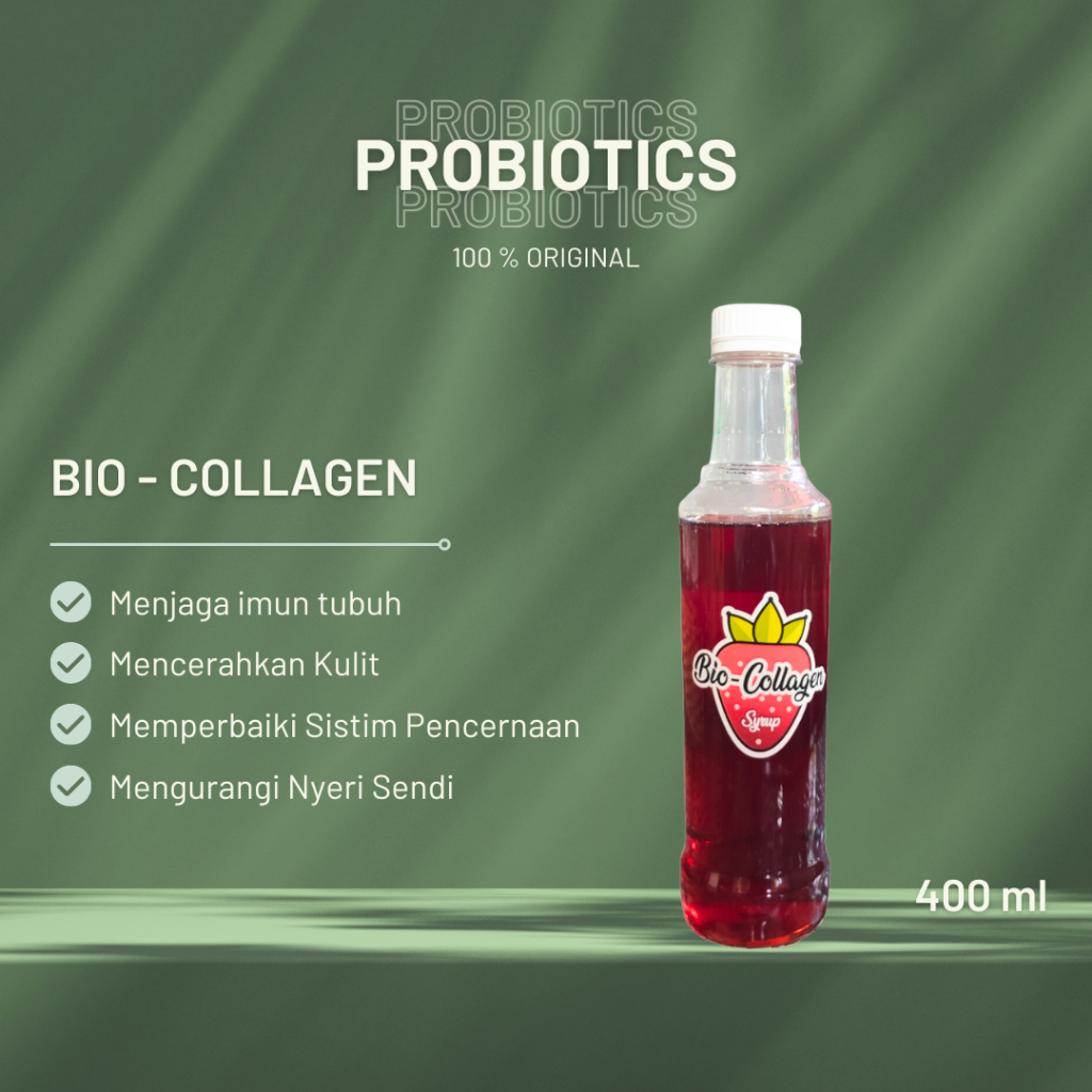 Jual Bio Collagen - Syrup Probiotik dengan kandungan Bovine Collagen, L ...