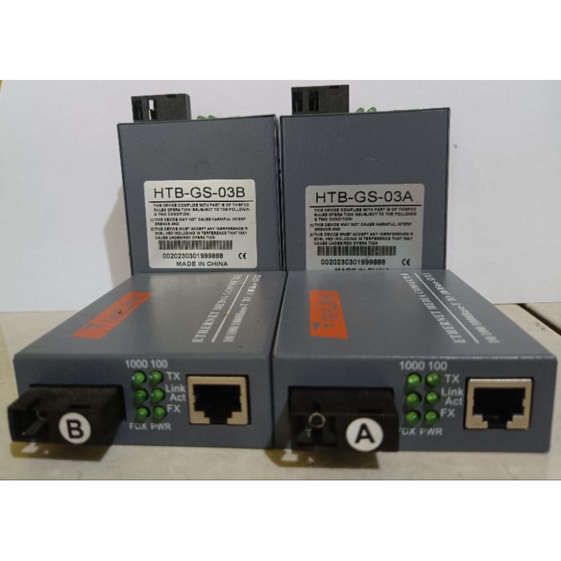 Jual HTB NETLINK GIGABIT GS03 A&B ( SEPASANG) Tes Power Nyala | Shopee ...