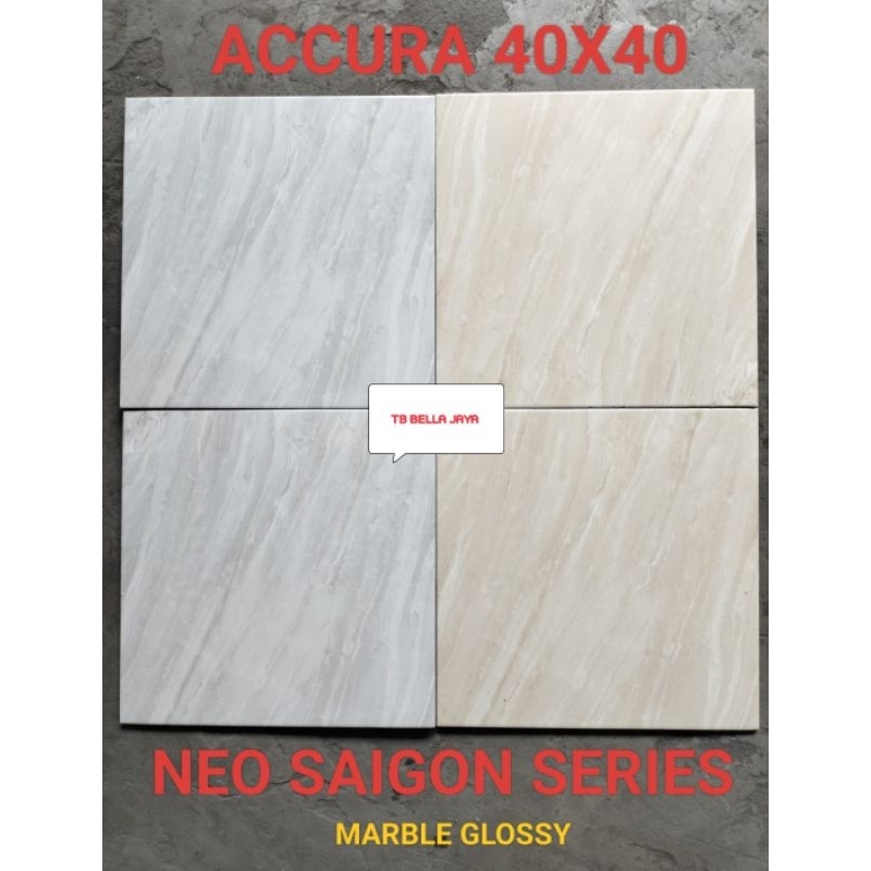 Jual Keramik Lantai Licin Accura Neo Saigon Series Ukuran 4040 | Shopee ...