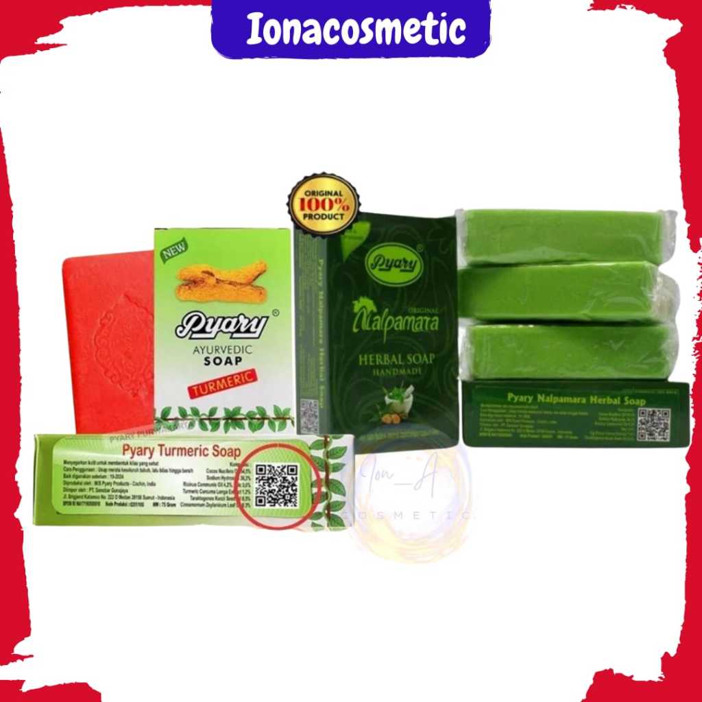 Jual [BPOM] Original - Sabun Arab PYARY NALPAMARA / TURMERIC / PEPAYA ...