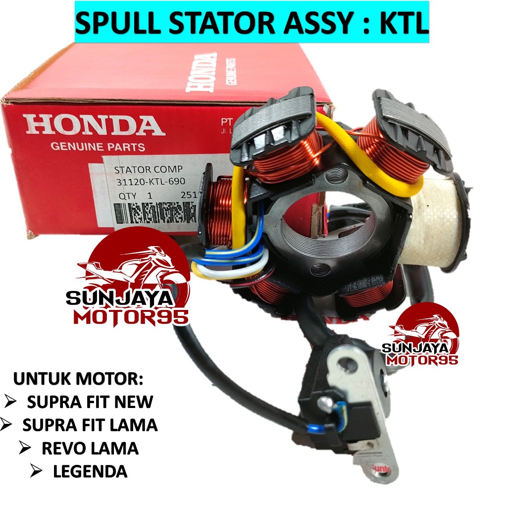 Jual Spull spool Stator Honda Supra fit new,Supra Fit Lama, Legenda 2,Revo 110 KTL | Shopee ...
