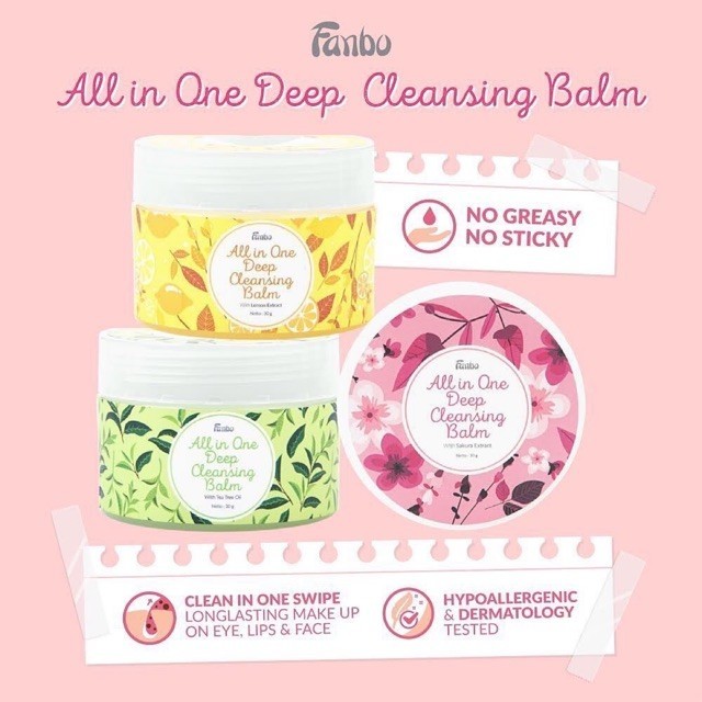 Jual Fanbo All In One Deep Cleansing Balm 30g | Shopee Indonesia