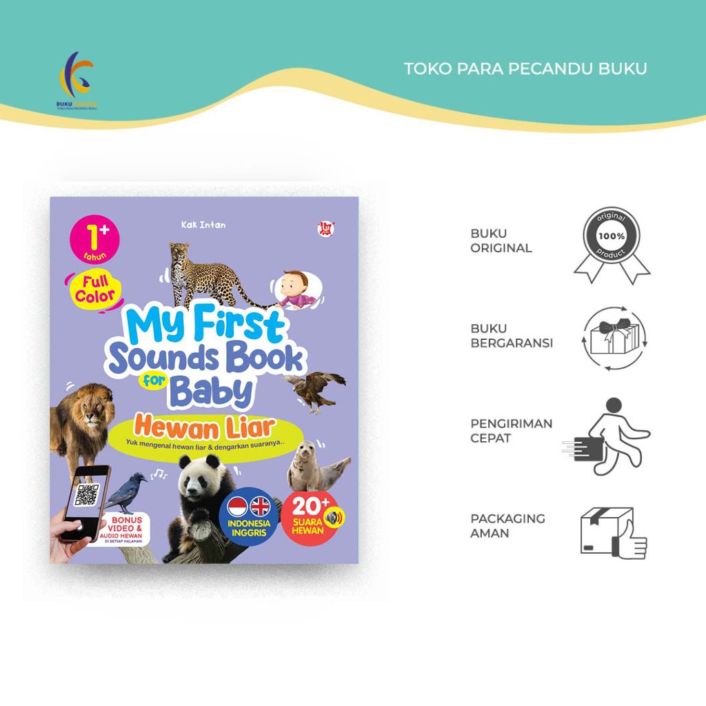 Jual Buku Anak - My First Sounds Book For Baby – Hewan Liar - Kak Intan ...