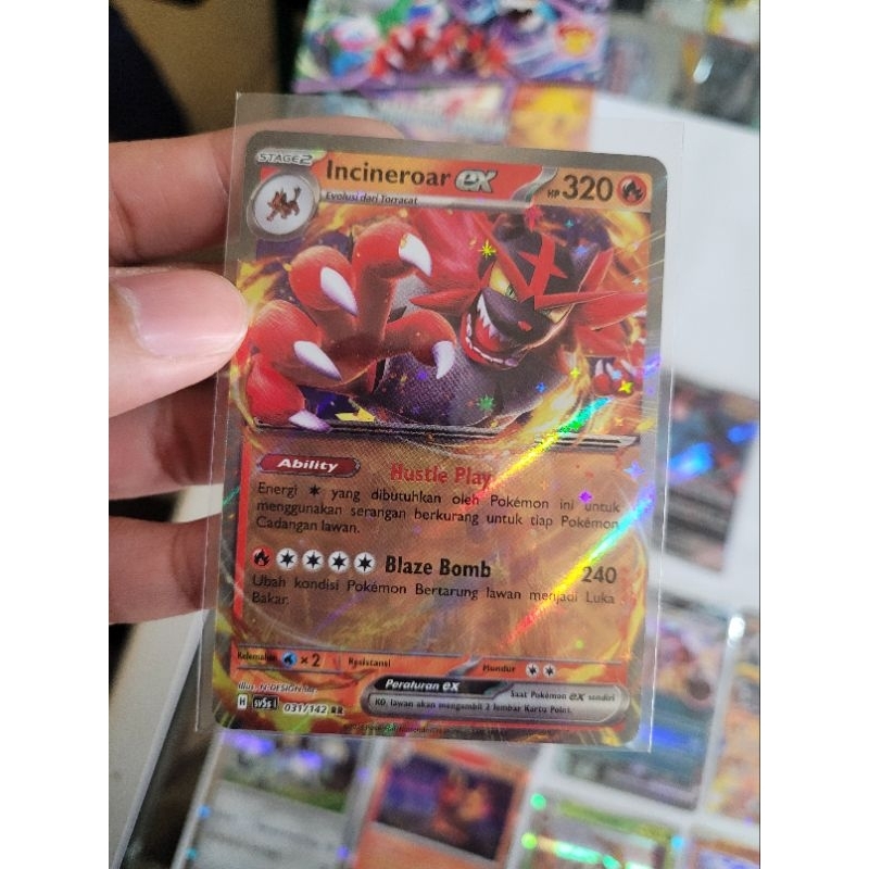 Jual kartu pokemon TCG indonesia Incineroar EX | Shopee Indonesia