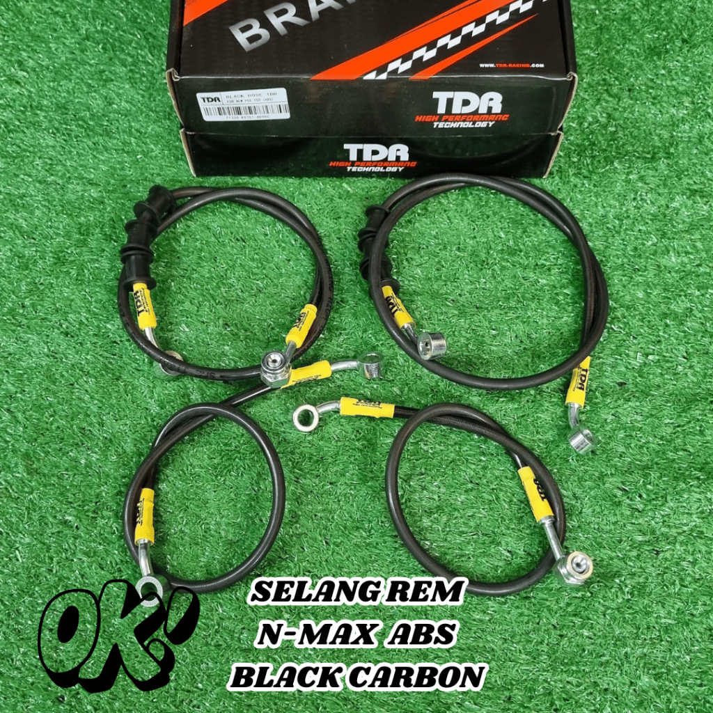 Jual Selang Rem TDR ABS Black Carbon Depan Belakang Yamaha NMAX ABS | Shopee Indonesia