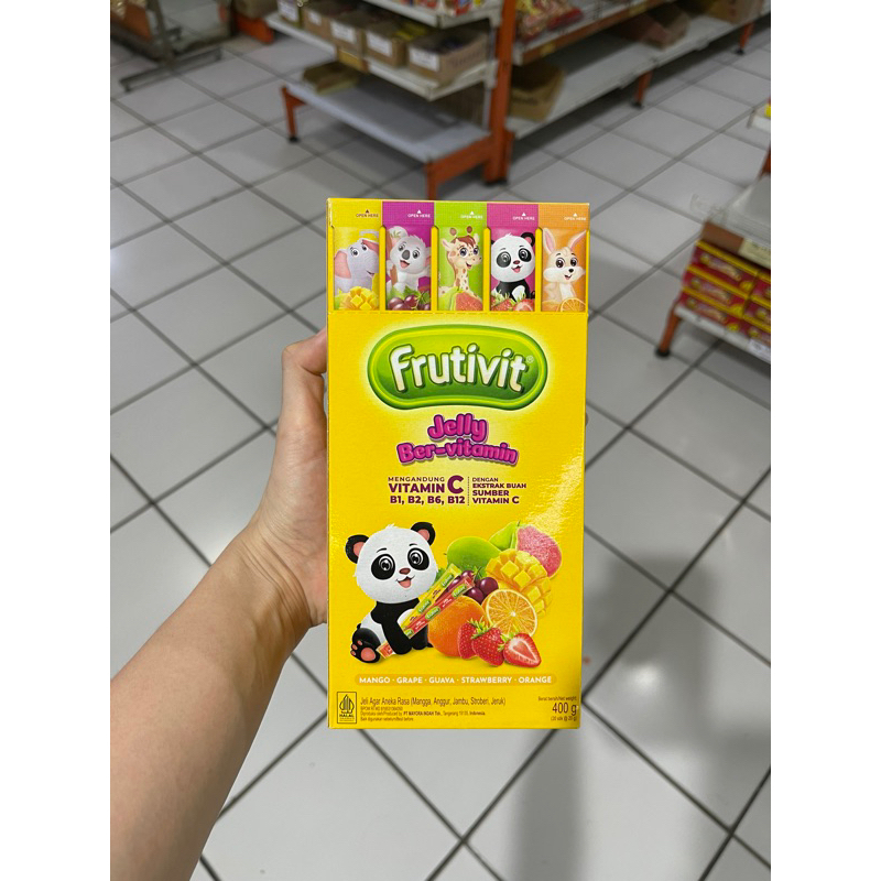 Jual frutivit jelly vitamin 1 box isi 20 - frutivit jelly stick vitamin ...