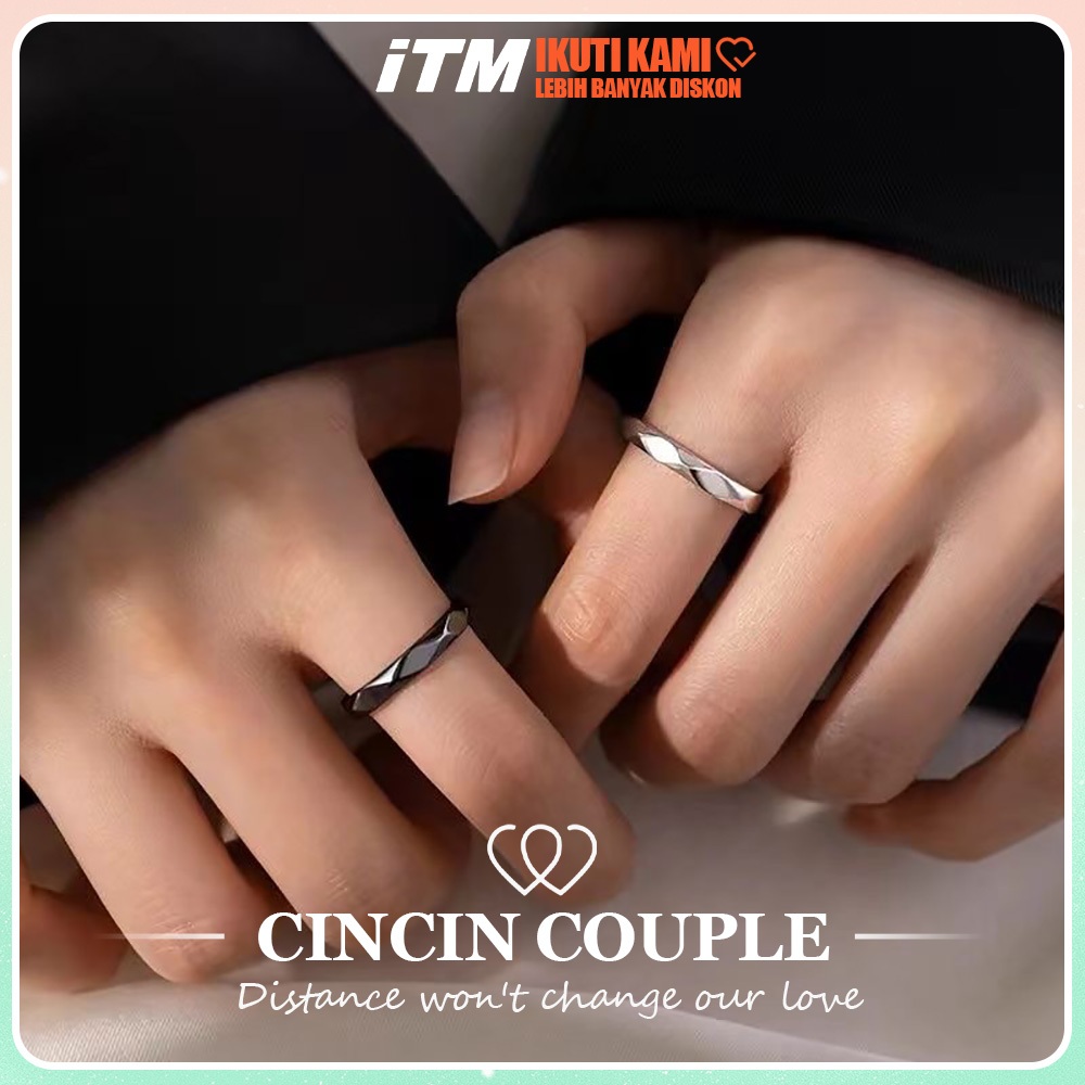 Jual iTM Cinta alien pasangan cincin couple MOBIUS COUPLE RING you and ...