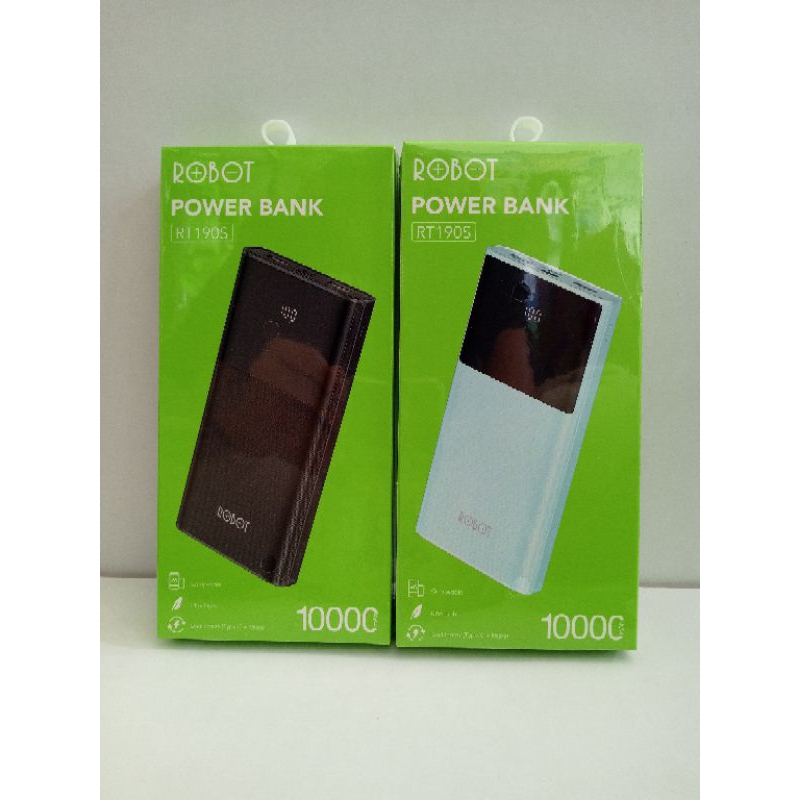 Jual POWERBANK ROBOT 10000mAh RT190S DUAL INPUT & OUTPUT WITH LED ...