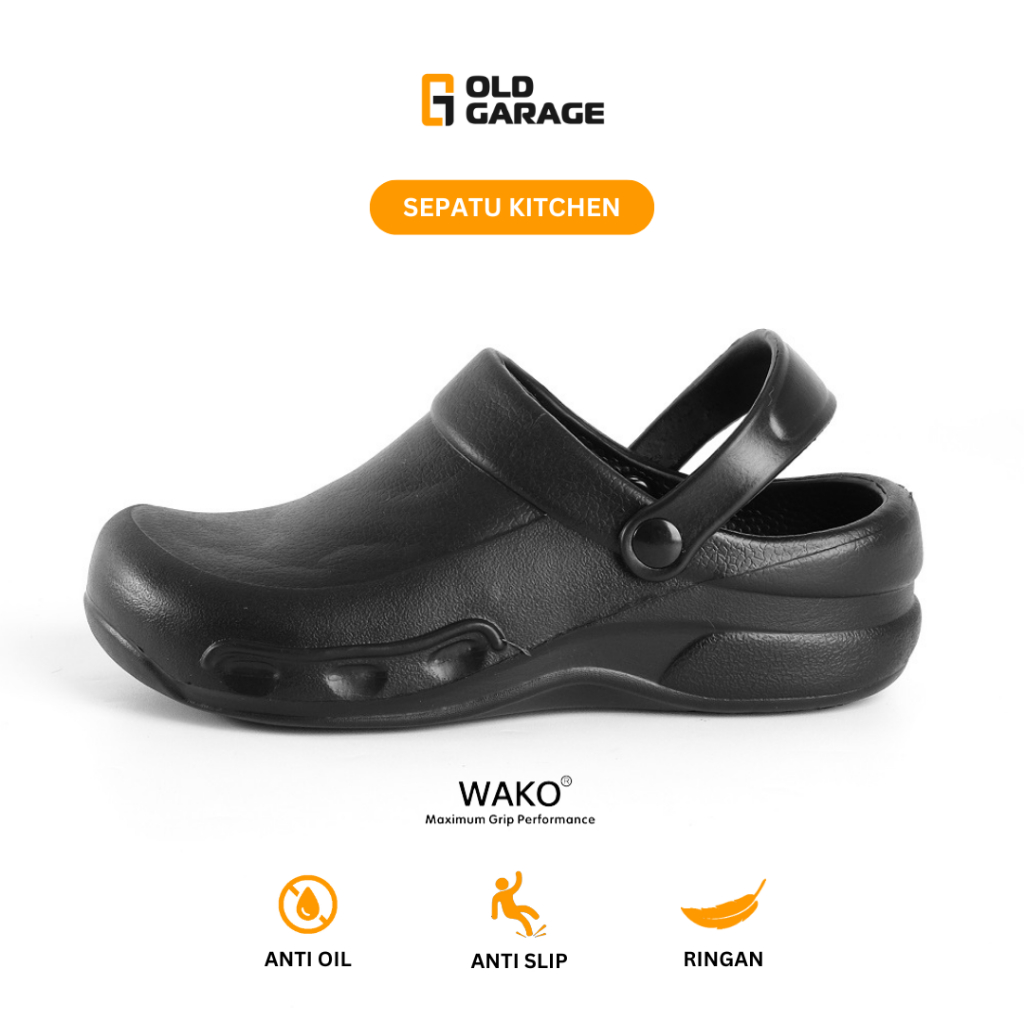 Jual Sepatu Kitchen Chef Shoes Sepatu Chef Dapur WAKO 9018 | Shopee ...