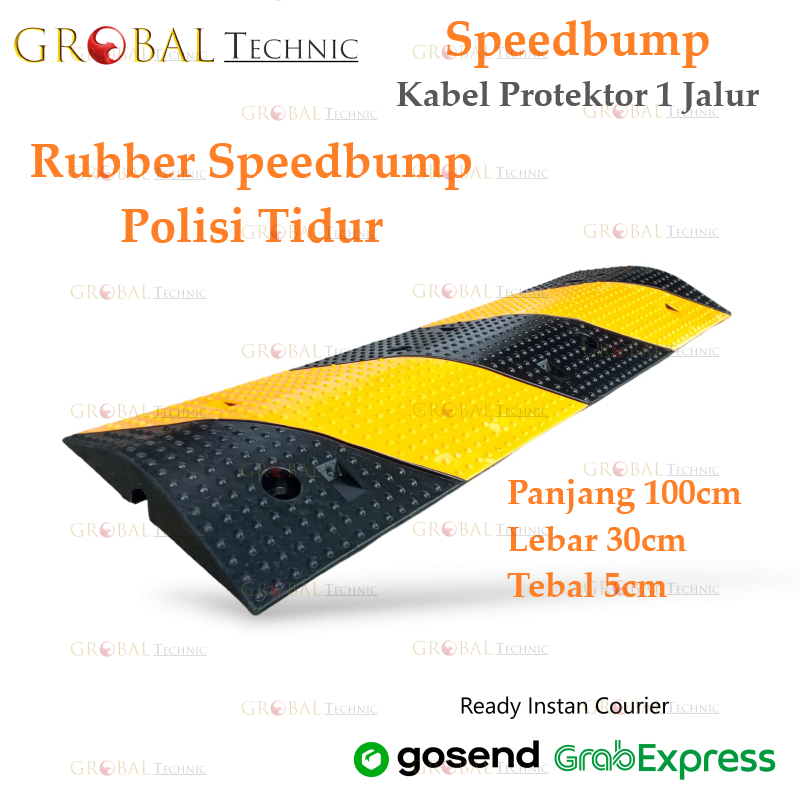 Jual Rubber Speed Bump Cable Protector 1 Line / Polisi Tidur Karet ...