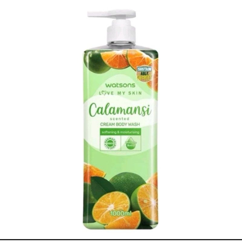 Jual sabun watson new varian calamansi 1 liter aroma segar buah jeruk ...