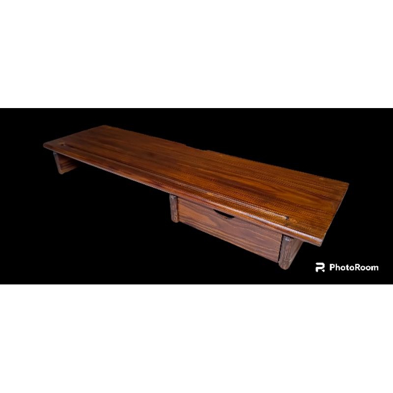 Jual Stand Monitor Kayu Aesthetic LACI KECIL | Desk Monitor Small ...