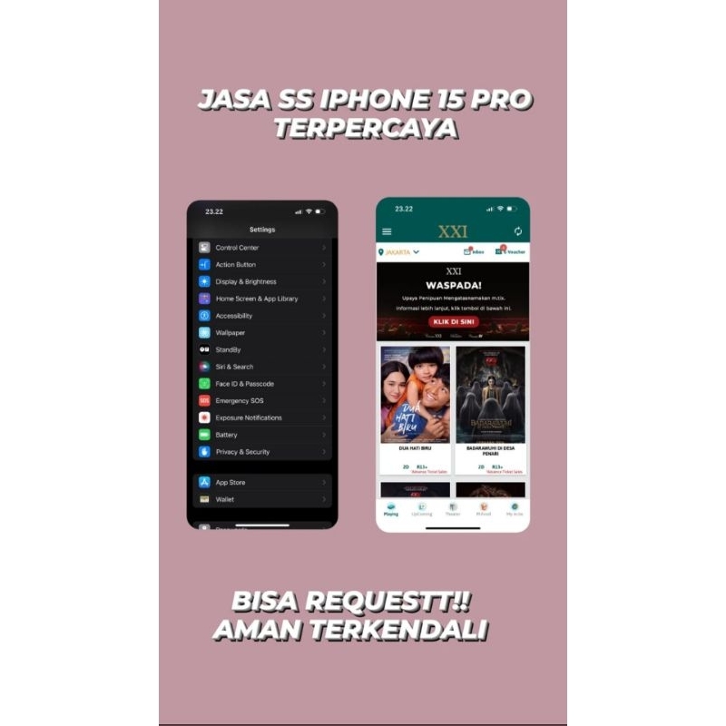 Jual JASA SS IPHONE 15 PRO | Shopee Indonesia