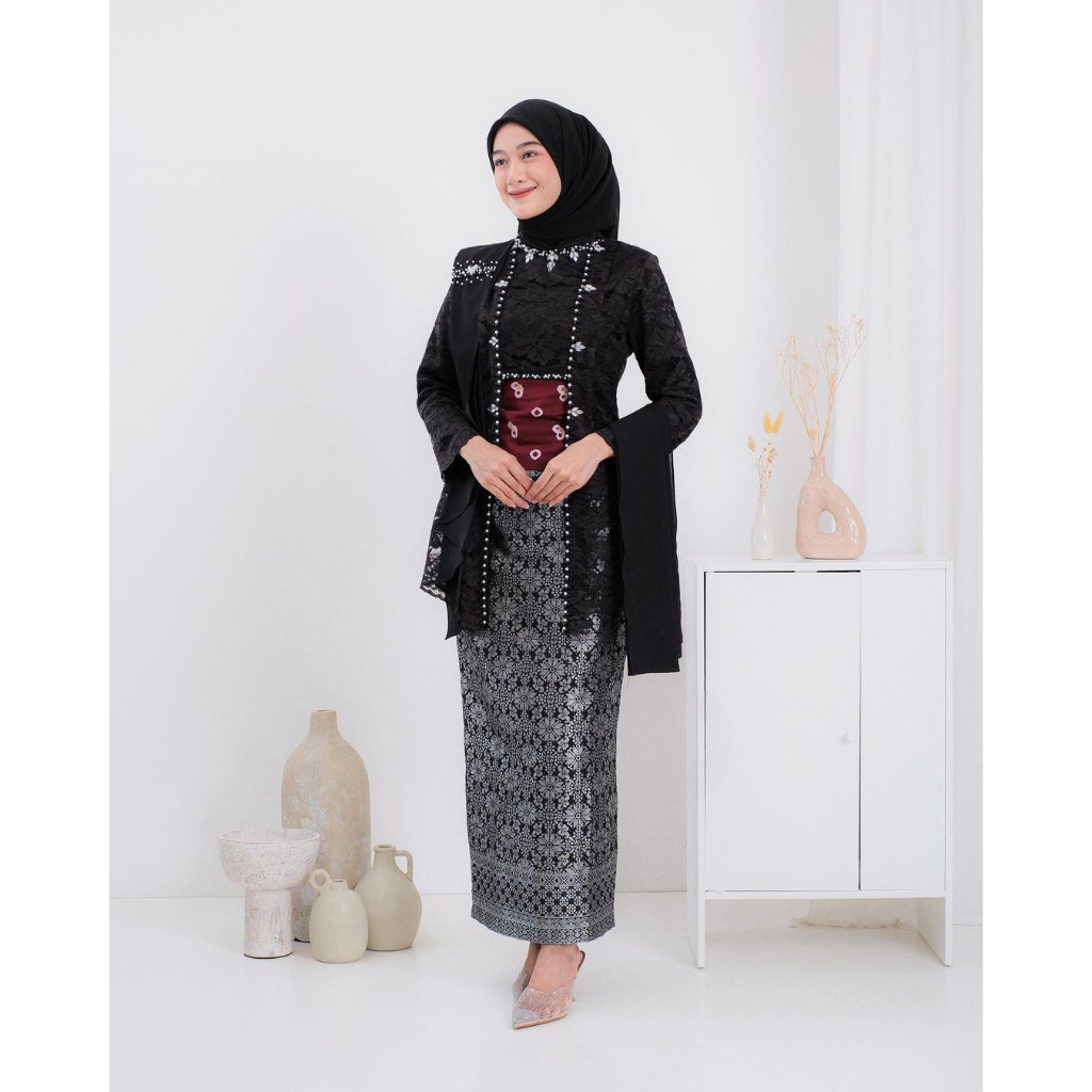 Jual Set Kebaya Kutu Baru Wisuda Modern Kebaya Set Tunik Lamaran Tunangan Batik Baju Couple ...