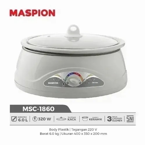 Jual Maspion MSC-1860 Slow Cooker MSC1860 MSC 1860 / Maspion Slow ...