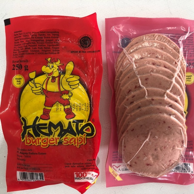 Jual Hemato Daging Sapi Burger | Isi 11 pcs | Shopee Indonesia