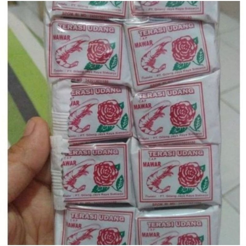 Jual TERASI CAP MAWAR TERASI UDANG PER PAK 10 PCS | Shopee Indonesia