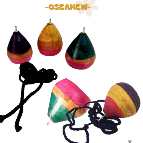 Jual -COD- MAINAN ANAK KEKEHAN/GASING KAYU /Mainan Tradisional Jadul ...