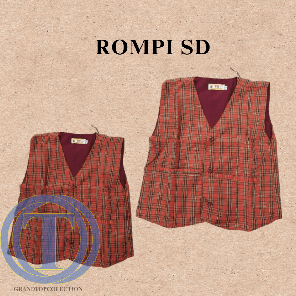 Jual ROMPI SEKOLAH SD SMP SMA POLOS DAN KOTAK KOTAK | Shopee Indonesia