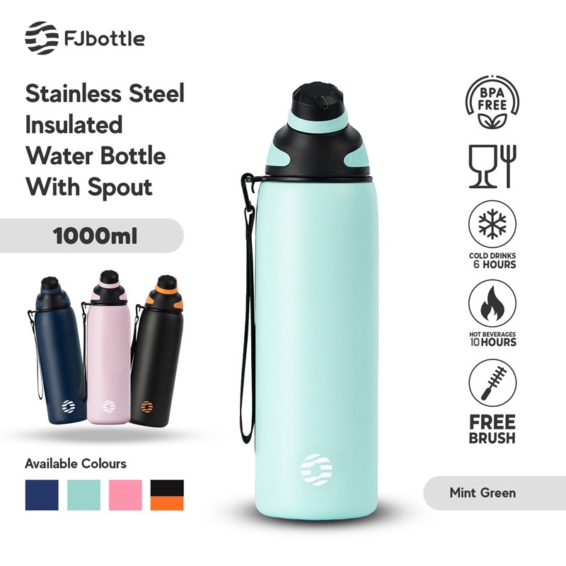Jual FJbottle - Botol Portable Olahraga Stainless Steel 1 Liter Double ...