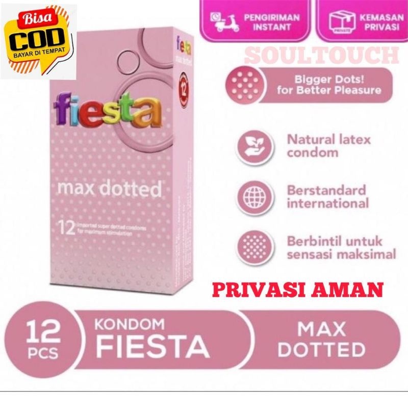 Jual Kondom Fiesta Max Dotted Bergerigi isi 12 / 3 pcs | Shopee Indonesia
