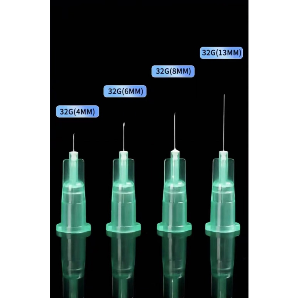 Jual JARUM MESO MICRO NEEDLE Skinbooster Mesoterapi 4mm 6mm 13mm 32G ...