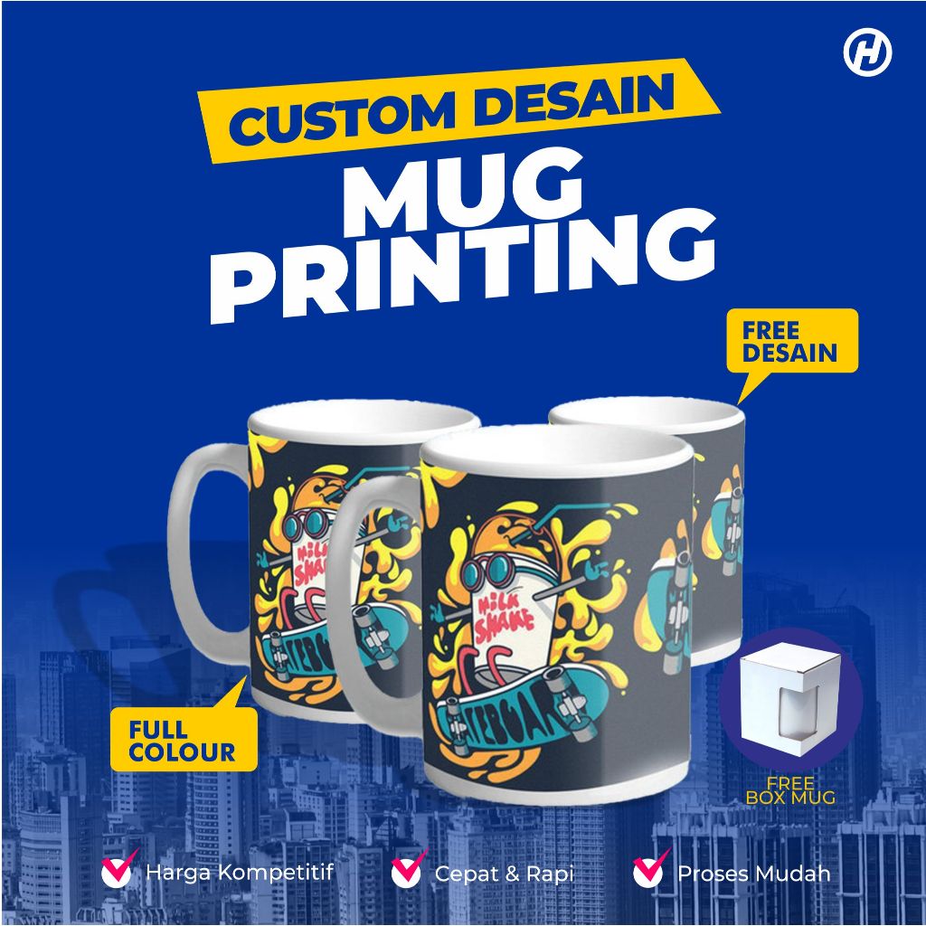 Jual CUSTOM DESAIN MUG PRINTING | Shopee Indonesia