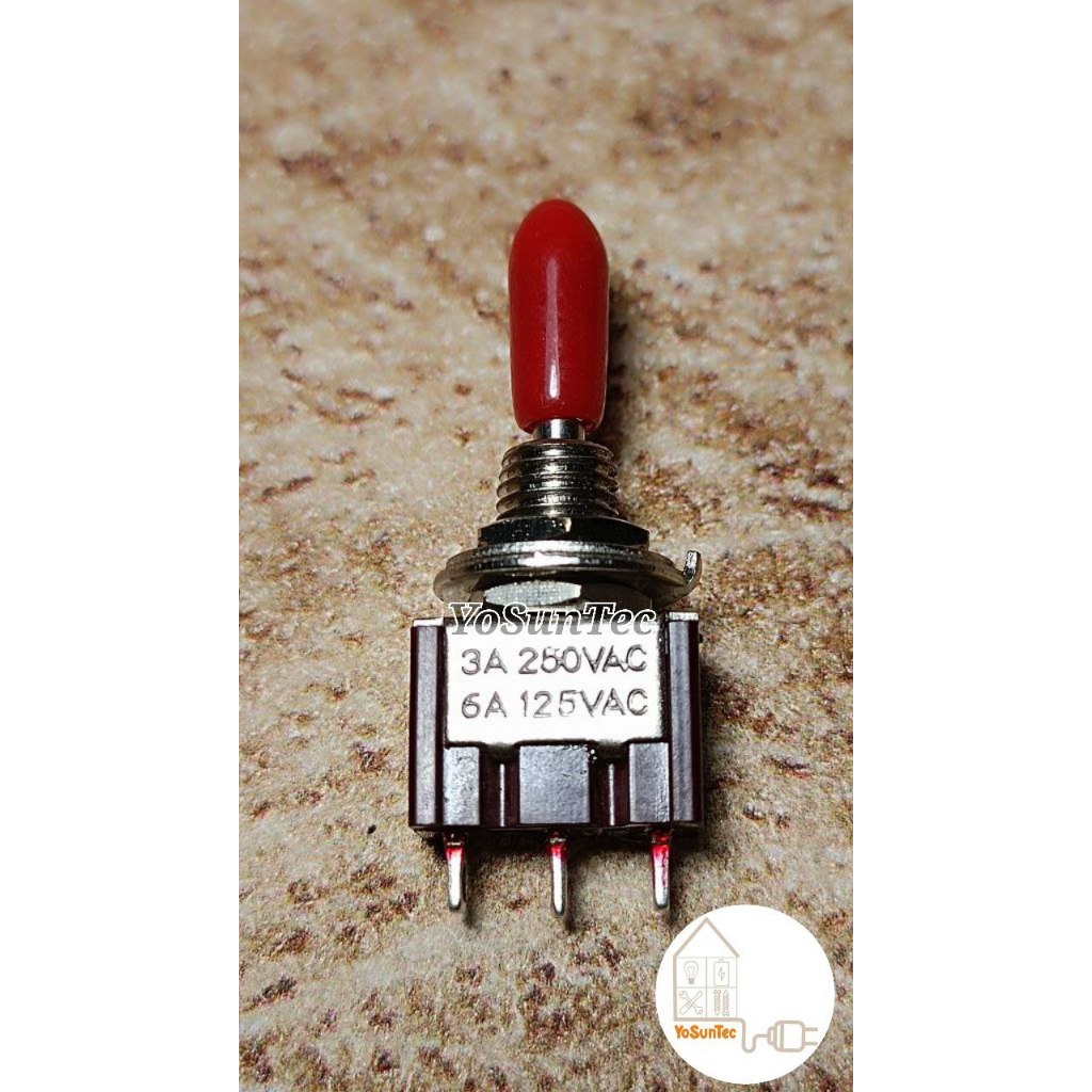 Jual Saklar Toggle 3pin On Off SWITCH Kecil Togle MTS102 MTS103 2WAY 3 ...