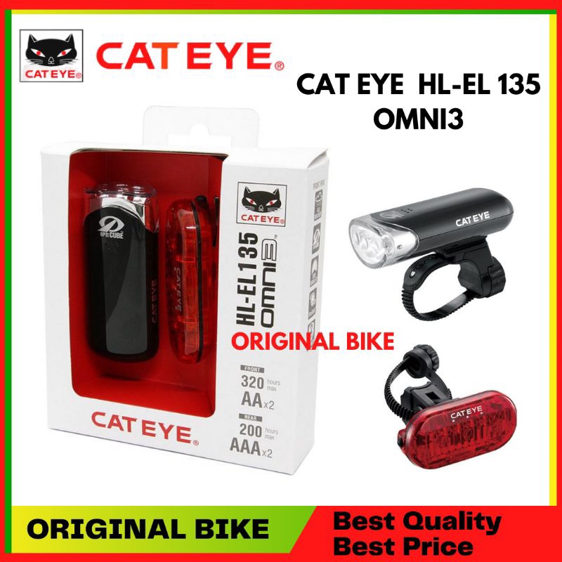 Jual Lampu Sepeda Cat Eye HL- EL 135 OMNI 3 | Shopee Indonesia
